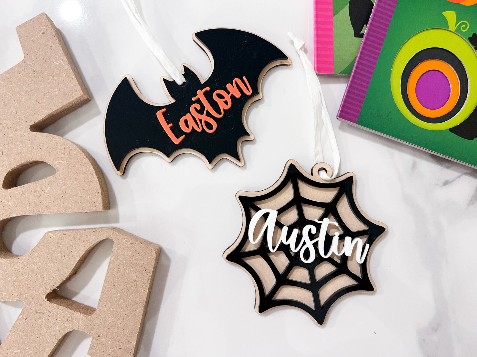 Halloween Name Tags, Ghost Candy Basket Tag, Custom Name for Kids Trick ...