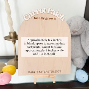 Easter Footprint Board, Easter Gift for Kids Footprint Sign, My First ...
