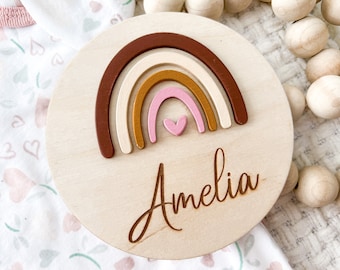 Rainbow Name Sign | Etsy