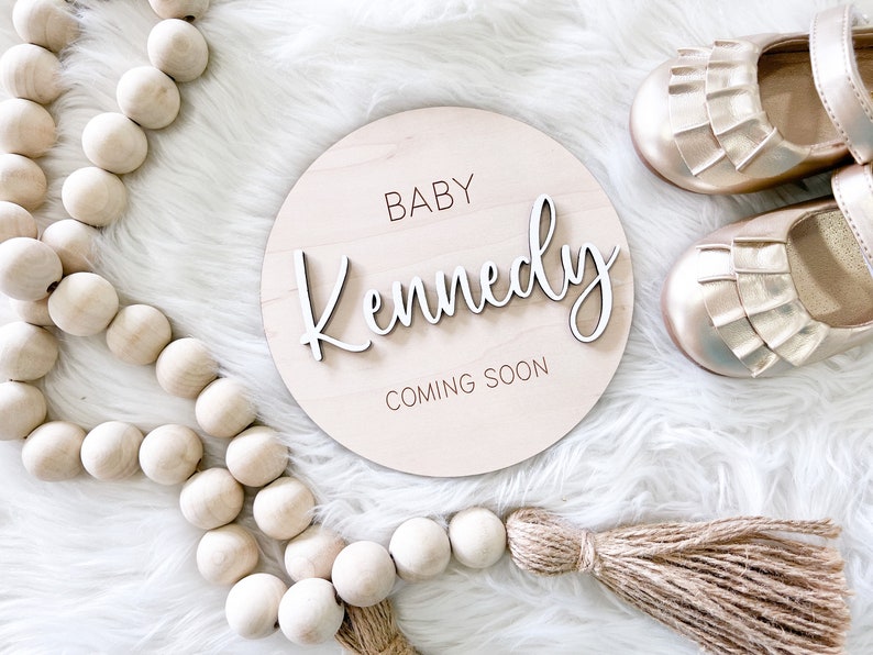 Baby Coming Soon We Are Pregnant Baby Announcement Sign - Etsy
