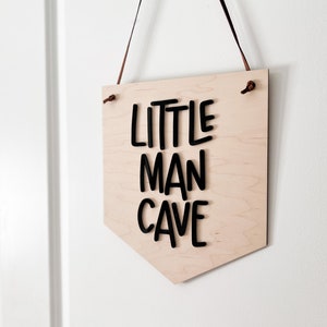Little Man Cave Sign, Little Babe Cave Sign, Boy Nursery Decor, Boys ...