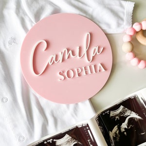 Baby Name Sign for Hospital, Birth Announcement Sign, Hospital Name ...