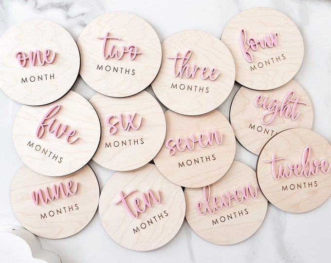 Monthly Milestone Discs | Baby Monthly Discs for Photos ...
