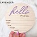 Hello World Baby Announcement Sign, Hello World Plaque, Gender Neutral ...