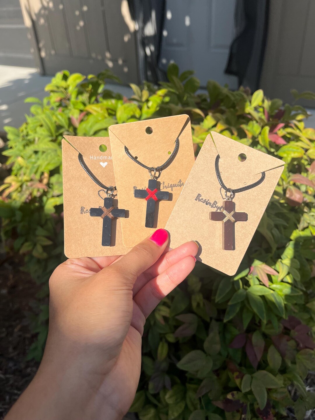 Men’s Cross Necklaces | Cross Necklaces With Colored Thread | Threaded ...