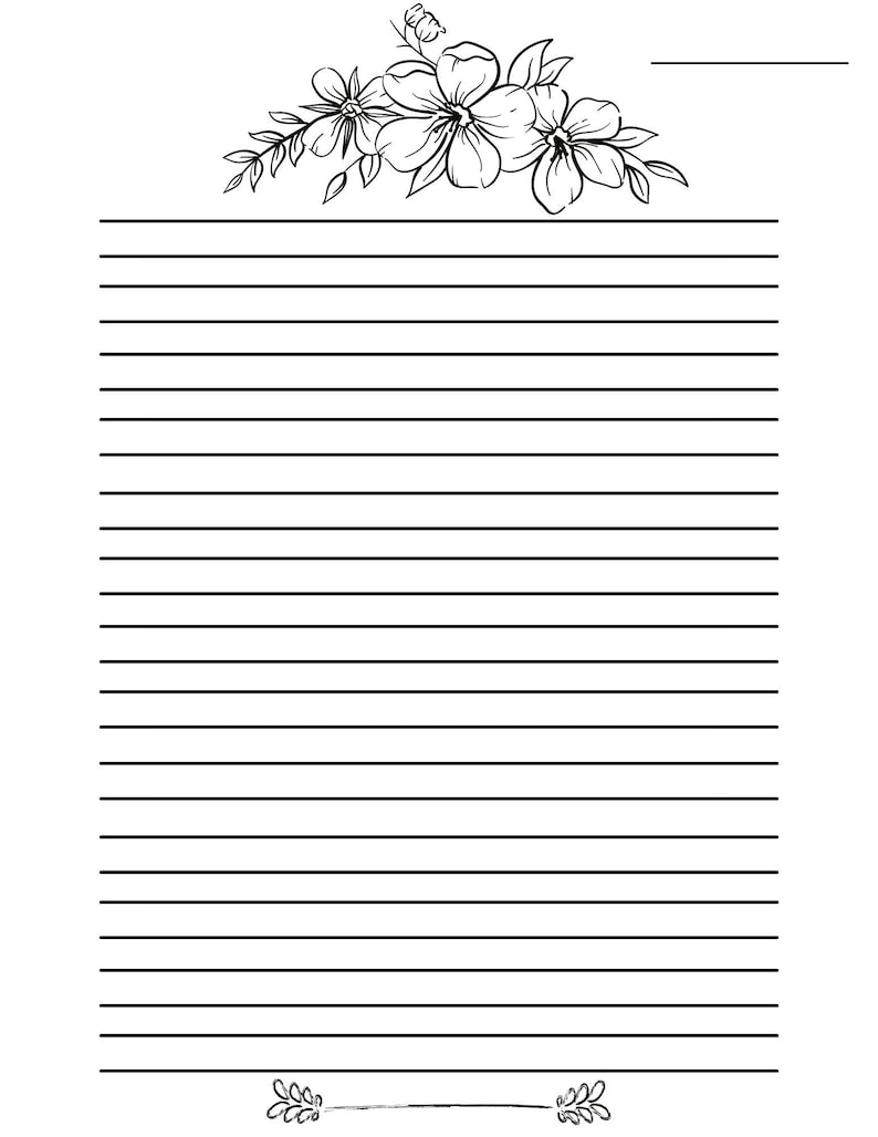 Floral Journaling Papers - Etsy