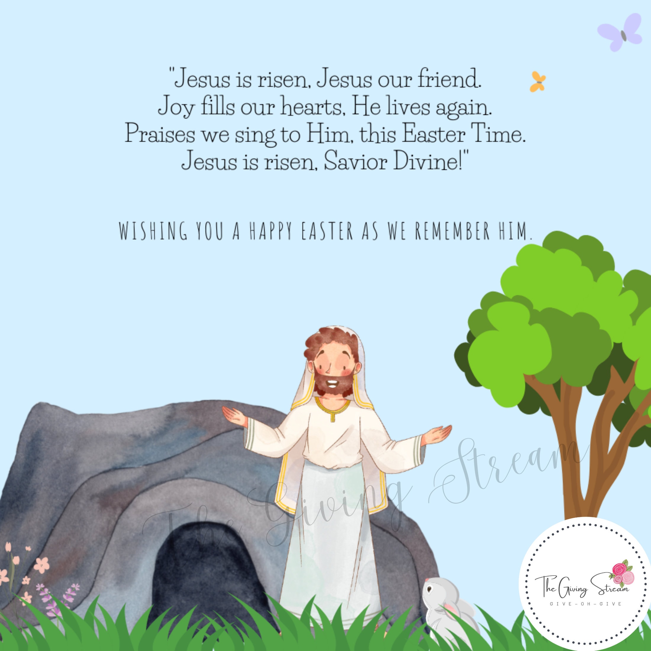 Easter Handout, Easter Gift Tag, Jesus Tag, Easter Printable With ...
