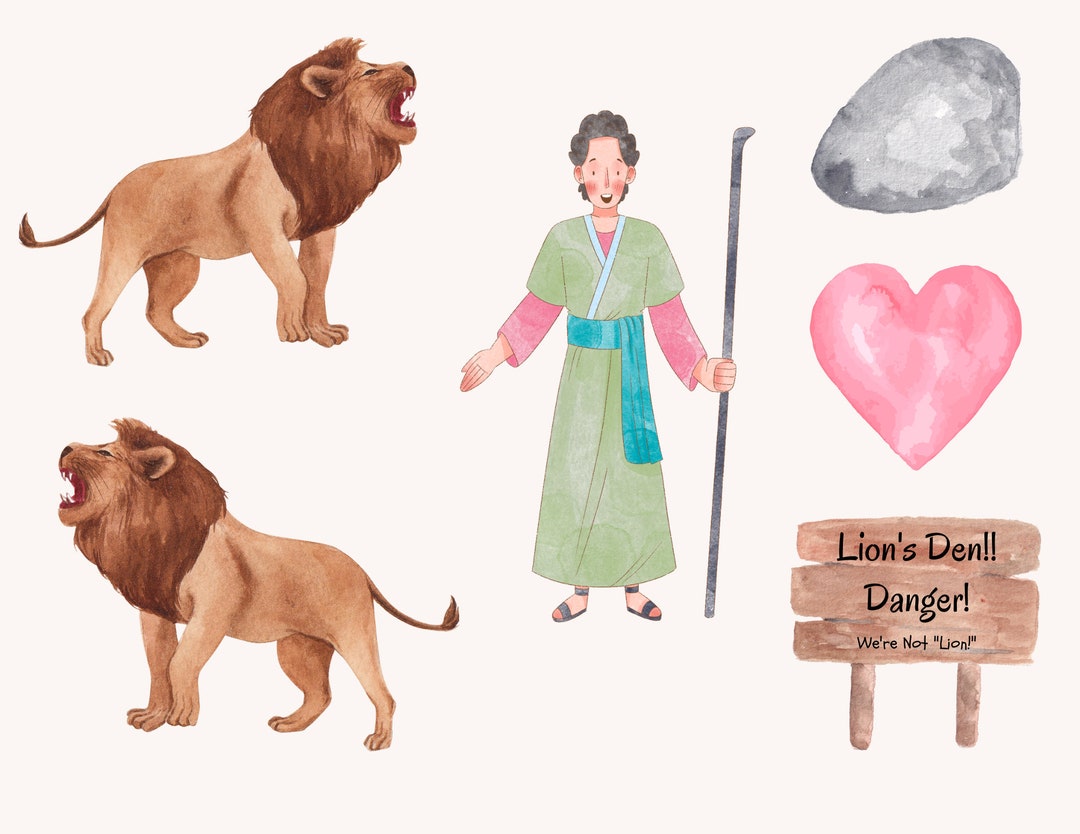 Daniel and the Lion's Den Flannel Board, Bible Stories, Preschool Bible ...