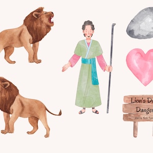 Daniel and the Lion's Den Flannel Board, Bible Stories, Preschool Bible ...