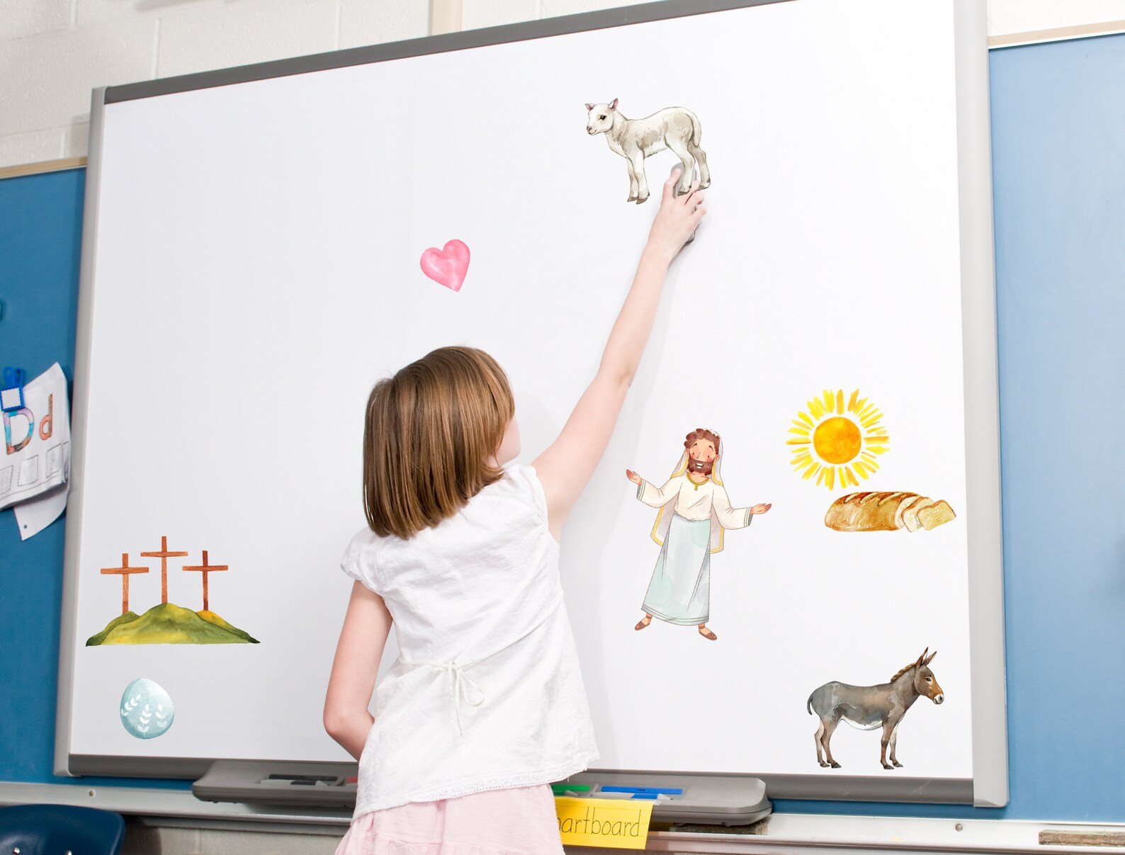 Easter Story Flannel Board, Easter Story Magnet Board, Preschool, Jesus ...