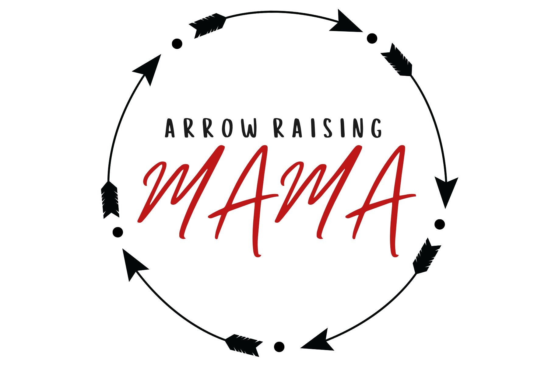 Arrow Raising Mama PNG Transparent Background Multicolor - Etsy