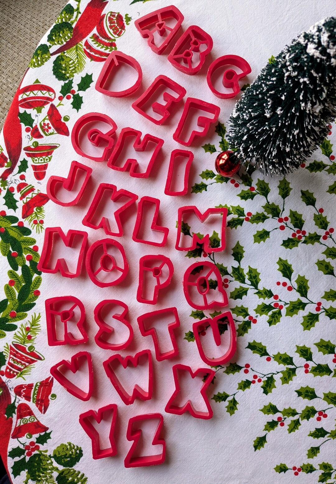 Vintage Set of Alphabet Cookie Cutters - 1980’s - Jello Jigglers ...