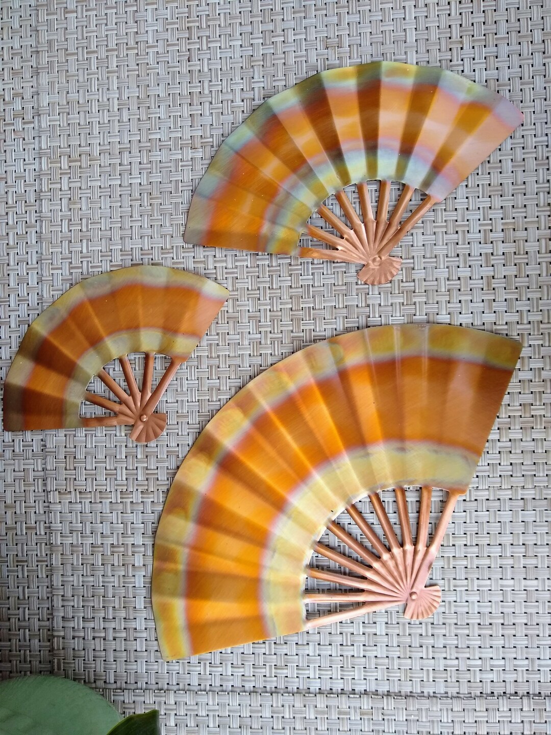 New in Box Homco Solid Copper Fans Wall Decor - 1970’s - Etsy