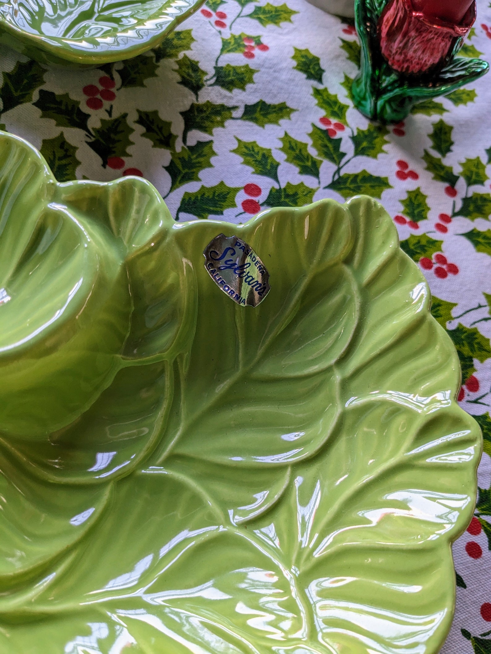 Sylvan Pottery Leaf Shaped Mismatched Appetizer Trays - 1950’s ...