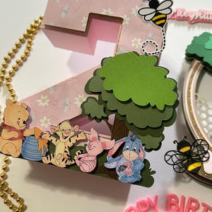 Pooh 3D Number/letter Pooh Bear Birthday Winnie and Friends Party - Etsy
