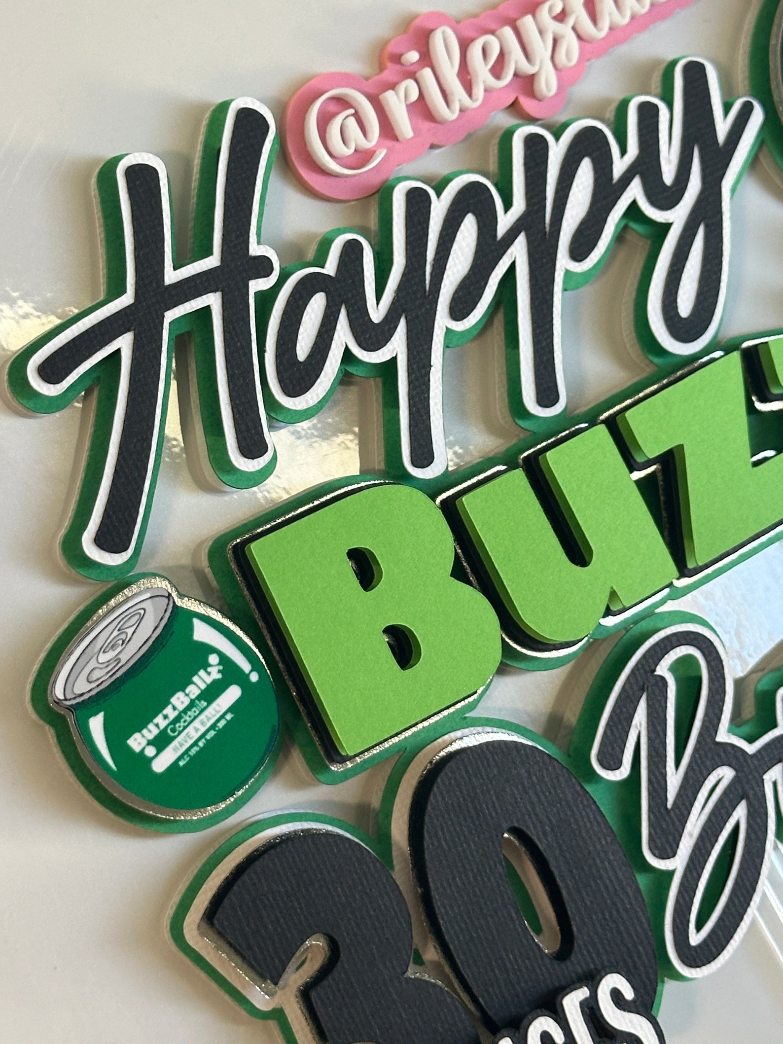 Buzzballz Inspired Birthday Cake Topper: Tequila Party Decor - Etsy