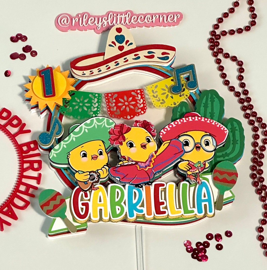 Canticos Fiesta Inspired Cake Topper Canticos Birthday Chicks Party - Etsy