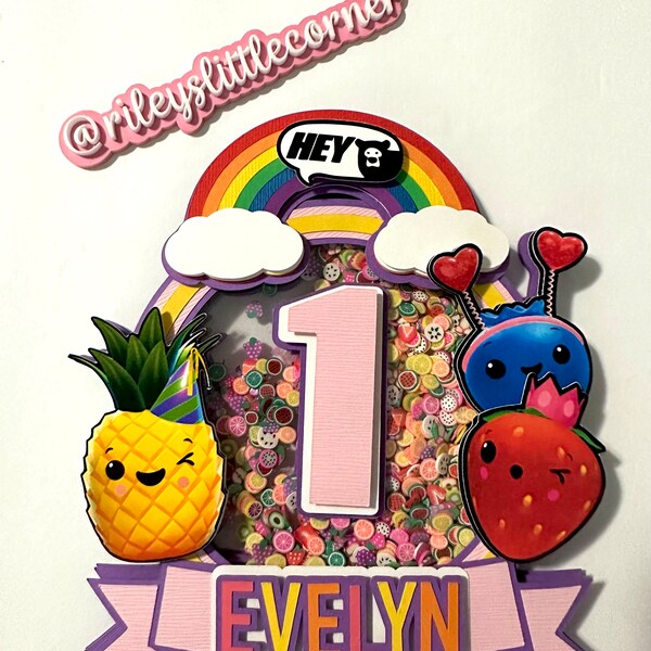 Hey Bear Shaker Birthday Cake Topper - Etsy