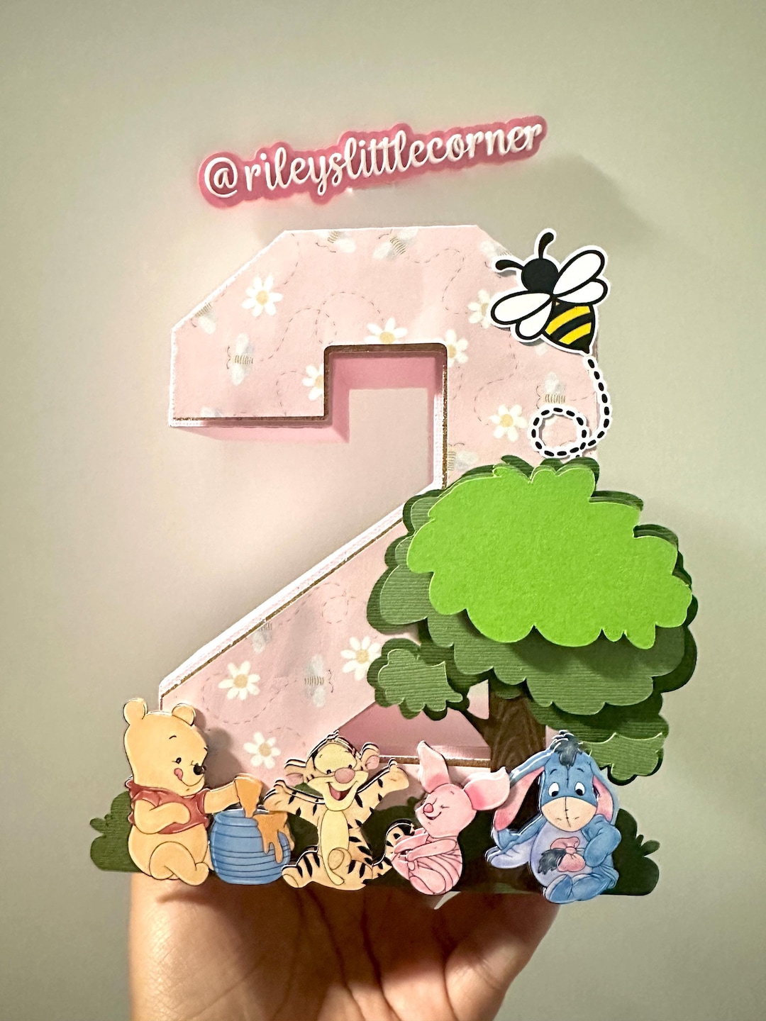 Pooh 3D Number/letter Pooh Bear Birthday Winnie and Friends Party - Etsy