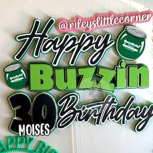 Buzzballz Inspired Birthday Cake Topper: Tequila Party Decor - Etsy