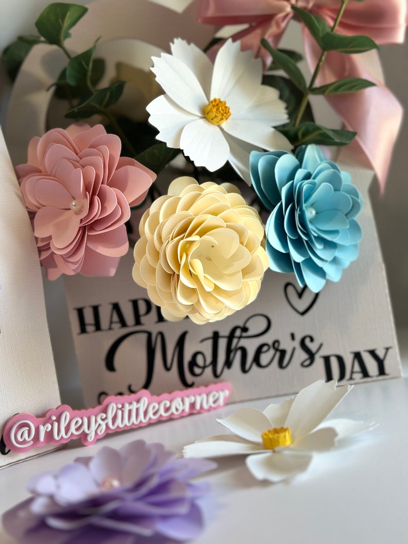 Mother's Day Paper Flower Bouquet: Eternal Flowers Gift - Etsy