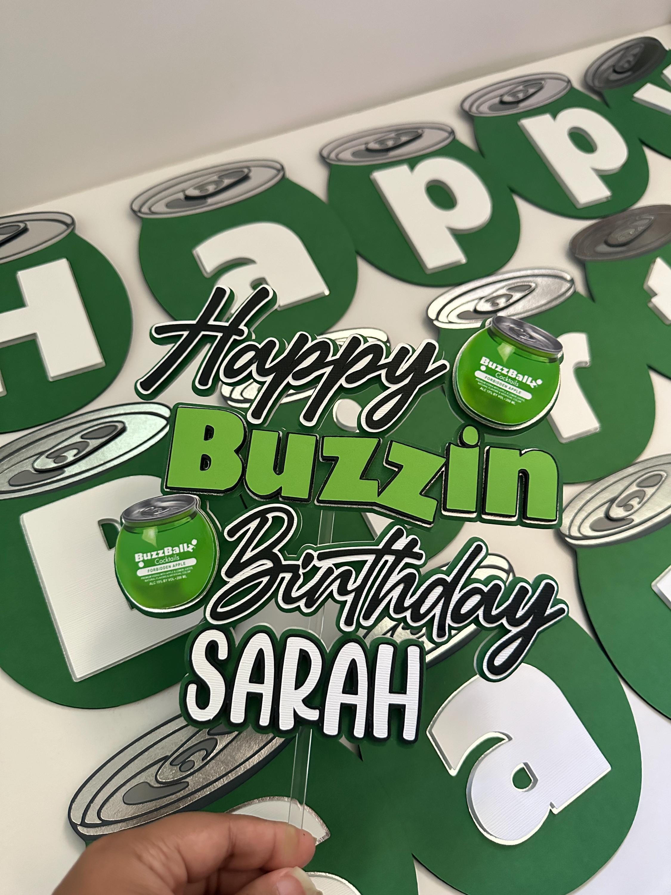 Buzzballz Birthday Banner: Custom Name, Buzzin Birthday - Etsy