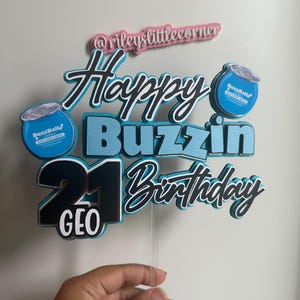 Buzzballz Inspired Birthday Cake Topper: Tequila Party Decor - Etsy