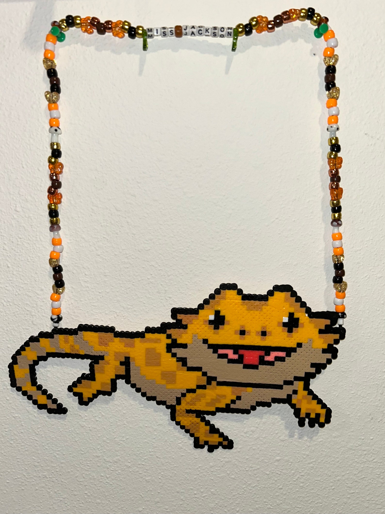 Bearded Dragon Perler Necklace - Etsy