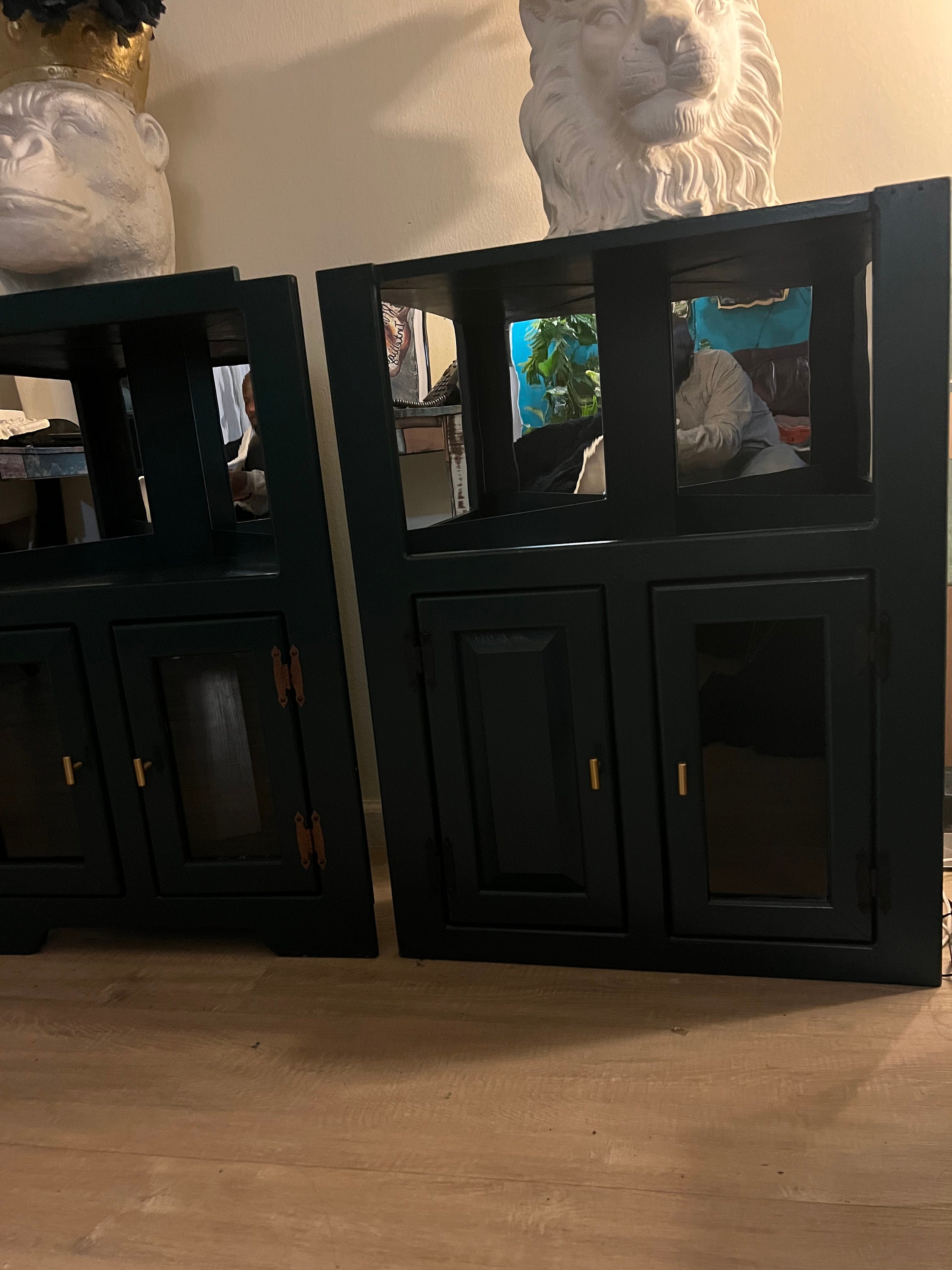 Teal Corner Cabinets - Etsy
