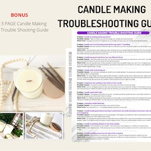 Candle Making Printable Final Recipe Sheets, + FREE/BONUS: 3-page ...