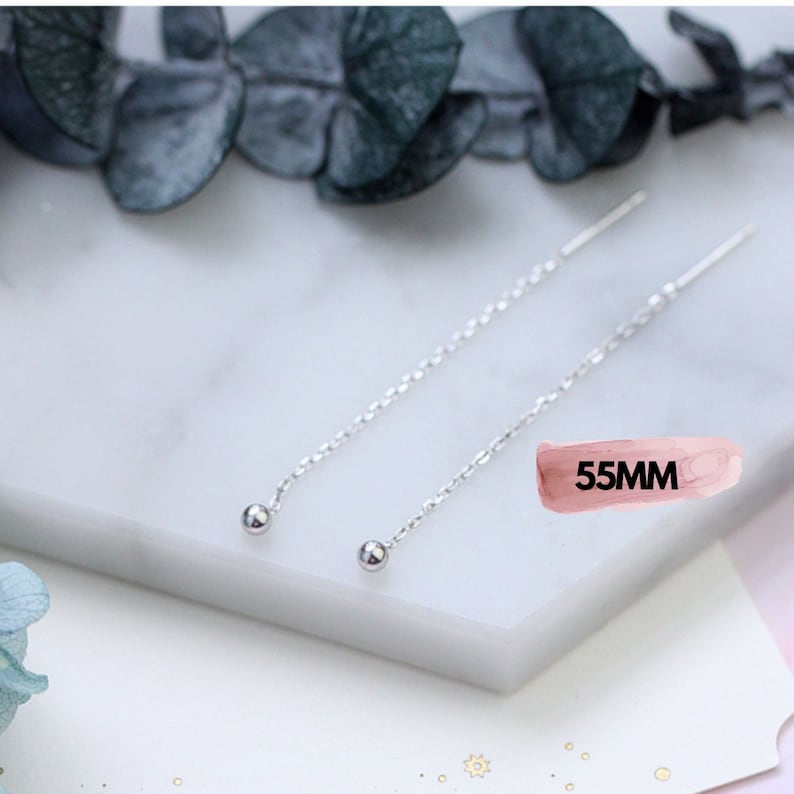 Long Dangling Earrings Drop Chain Earrings Long Chain - Etsy