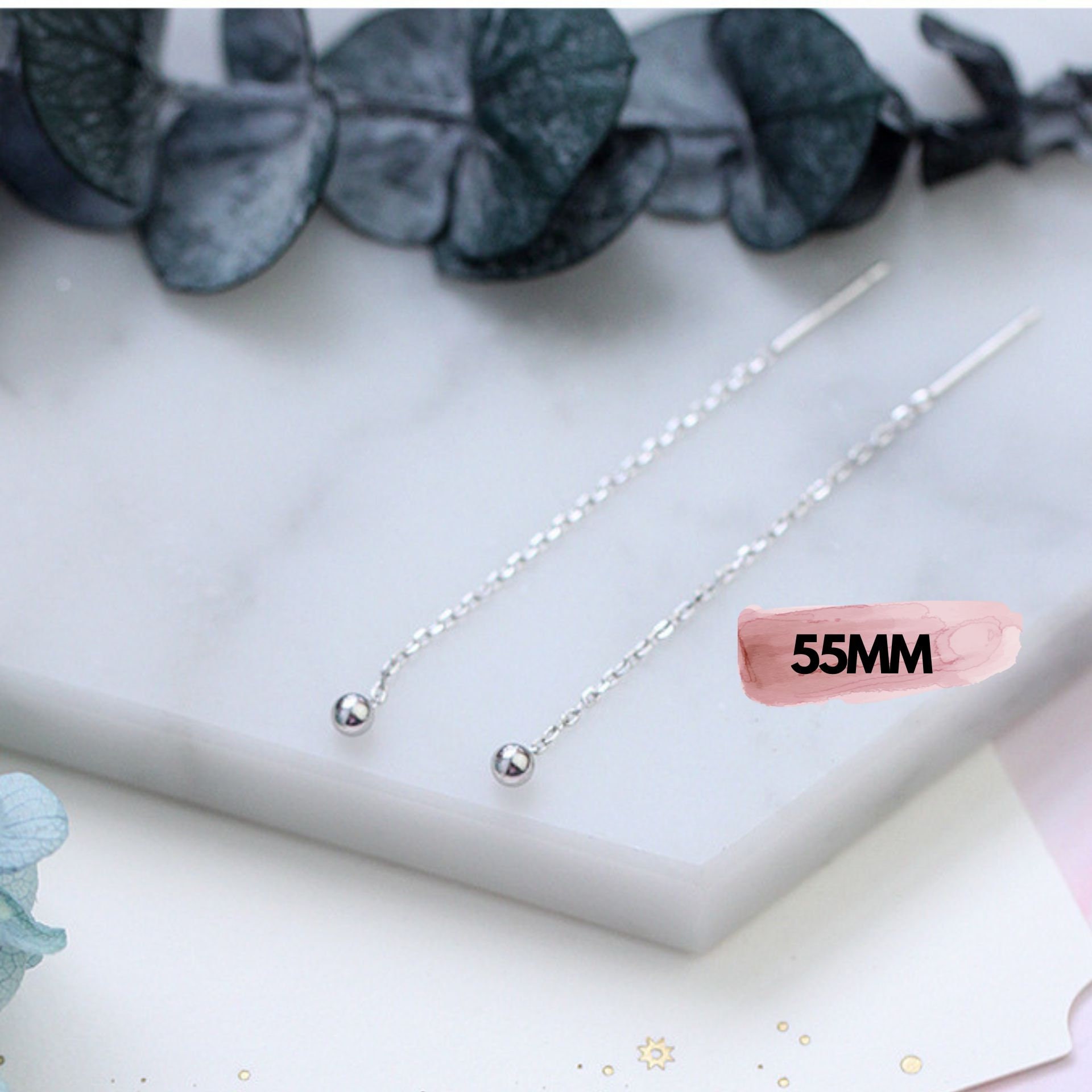 Long Dangling Earrings Drop Chain Earrings Long Chain - Etsy