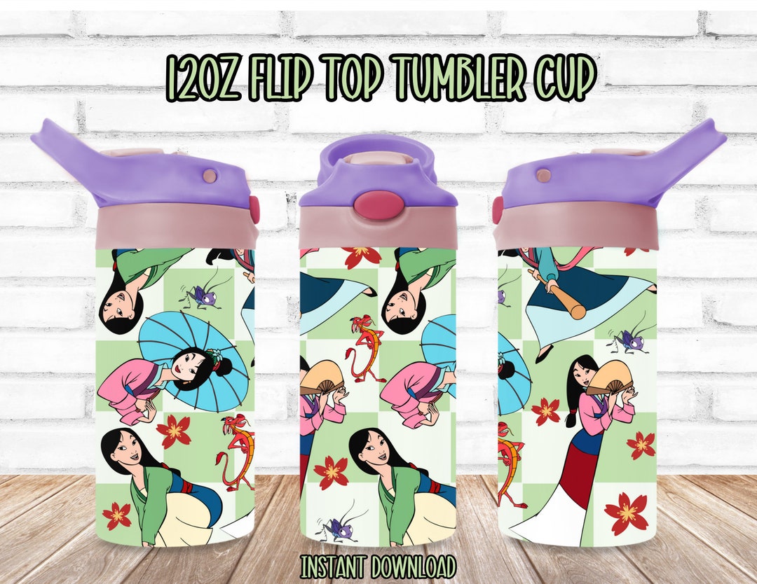 Mulan 12oz Tumbler Wrap, 12oz Flip Top Tumbler, Full Wrap Size ...