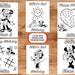 Minnie Mouse Groovy Coloring Pages Two Groovy Coloring Pages - Etsy