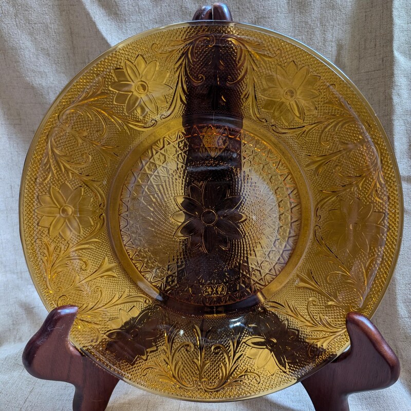 Amber Glass Plates - Etsy