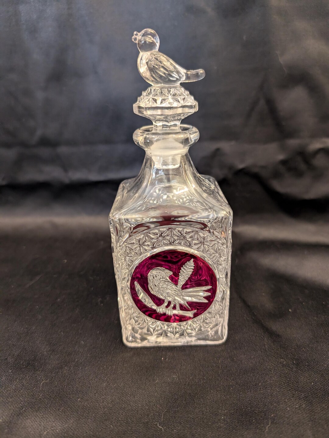 Hofbauer Byrdes Ruby Whiskey Decanter - Etsy