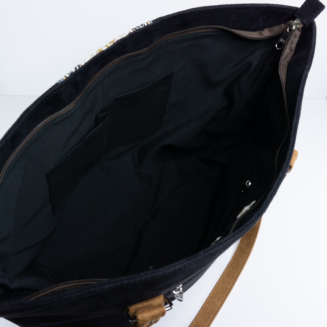 Peruvian Shoulder Bag, Faux Suede Bag, Bag With Zipper, Gift for Women ...