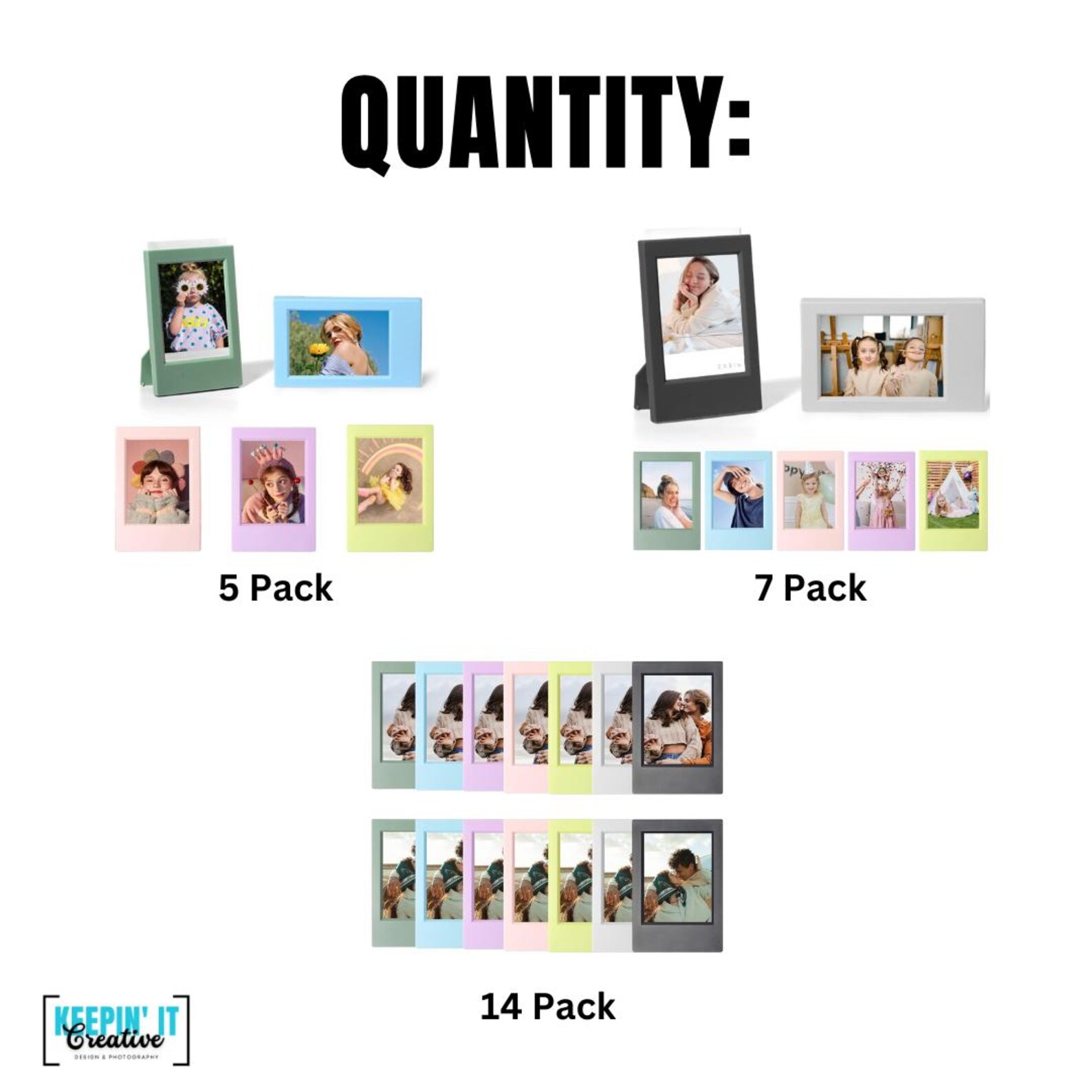 Colorful Polaroid Magnet Frames | Customizable Photo Display | DIY ...