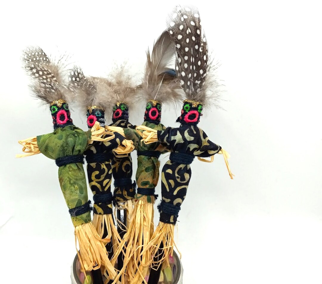 Folk Art Pencil Doll - Etsy