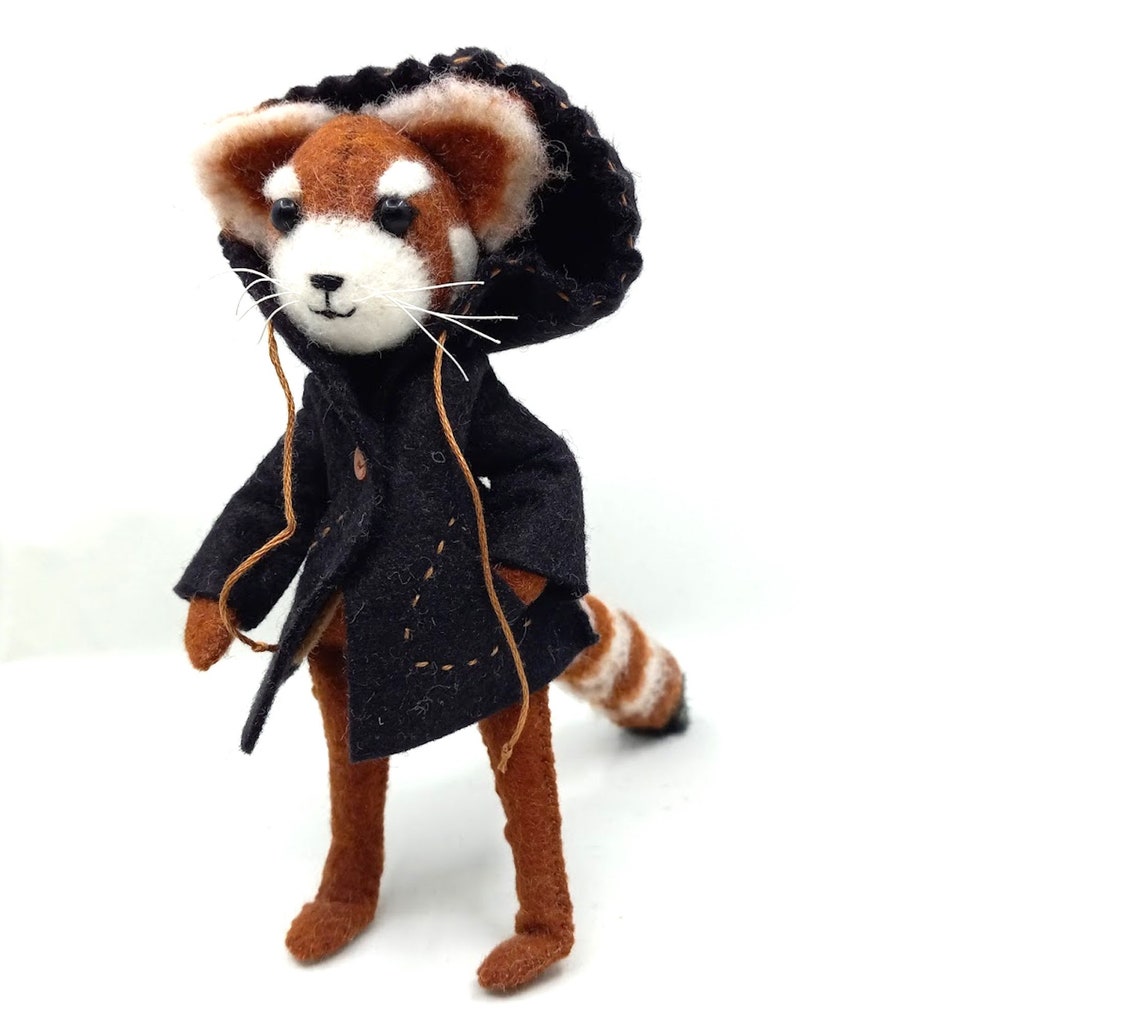 Wool Felt Red Panda - Etsy