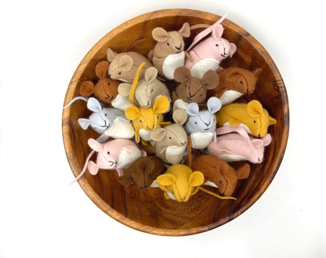 Tiny Nice Felt Mice - Etsy