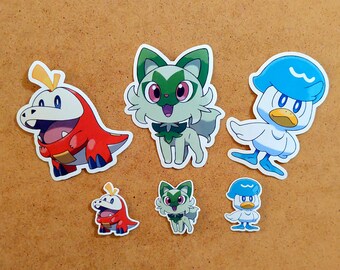 Digital Drawing & Illustration Artwork Quaxly Pokemon GEN 9 Starters ...