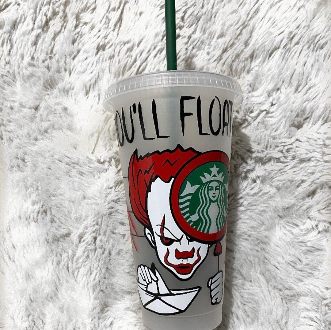 Pennywise Starbucks Cold Cup - Etsy