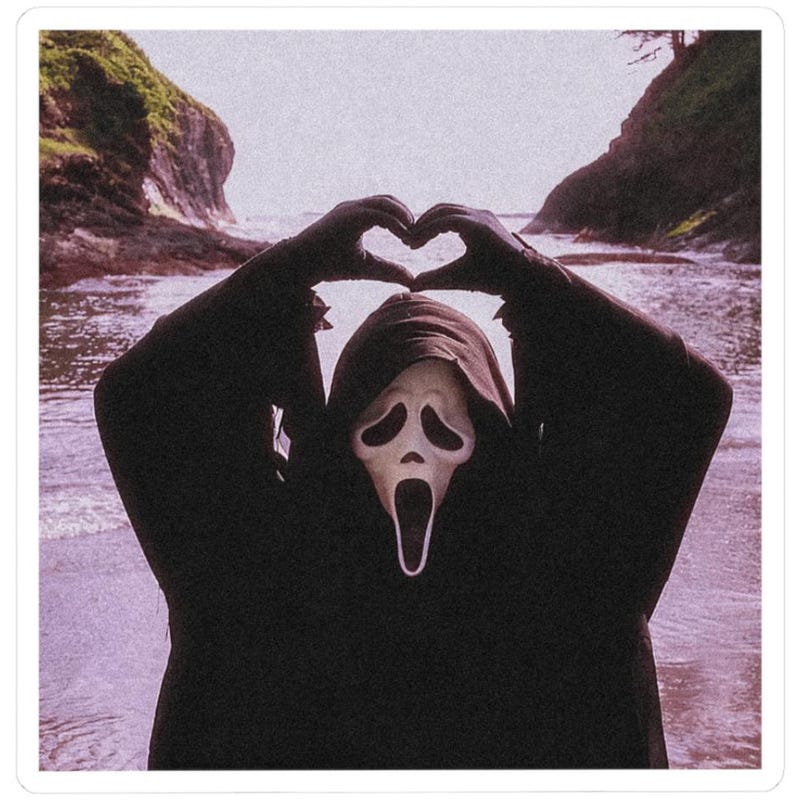 Ghost Face Stickers - Etsy