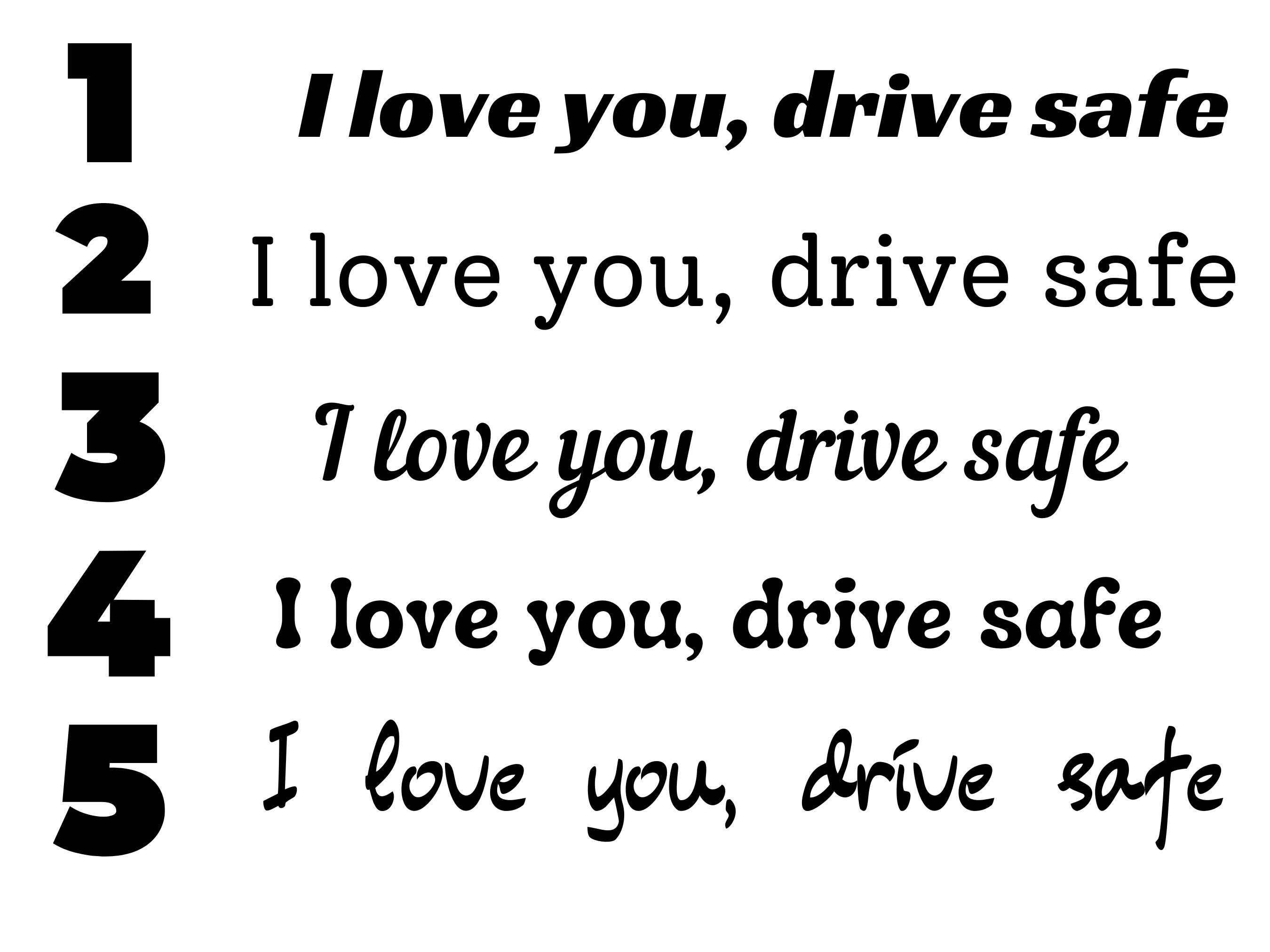 I Love You Drive Safe Rear View Mirror Vinyl Decal Car Mirror Decal Car ...