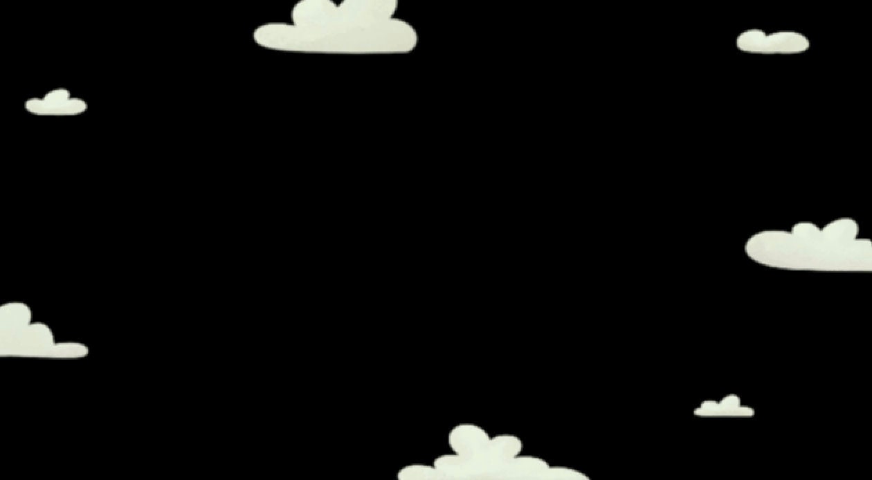 Cute Animated White Clouds Overlay - Creamy Color - Etsy