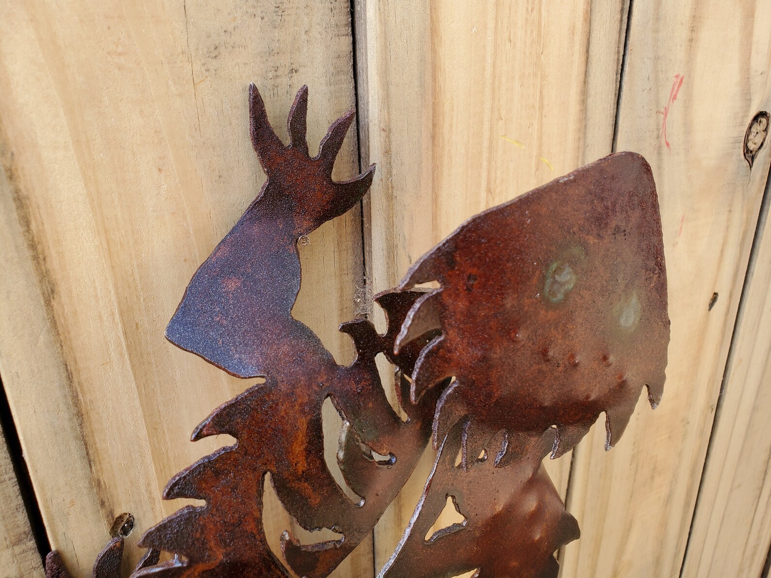 Metal Horned Toad / Yard Art / Small Horned Lizard / Metal Art ...