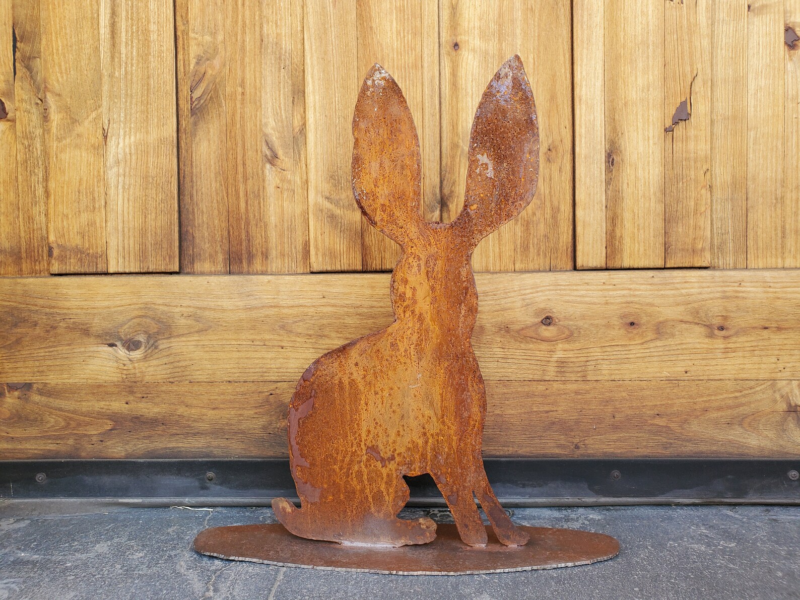 Metal Jackrabbit Sculpture / 22 Inch Life-sized / Southwest | Etsy