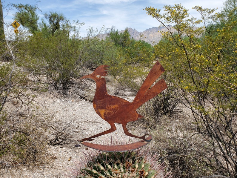 Metal Roadrunner / Yard Art / Handmade Sculpture / Southwest Desert ...