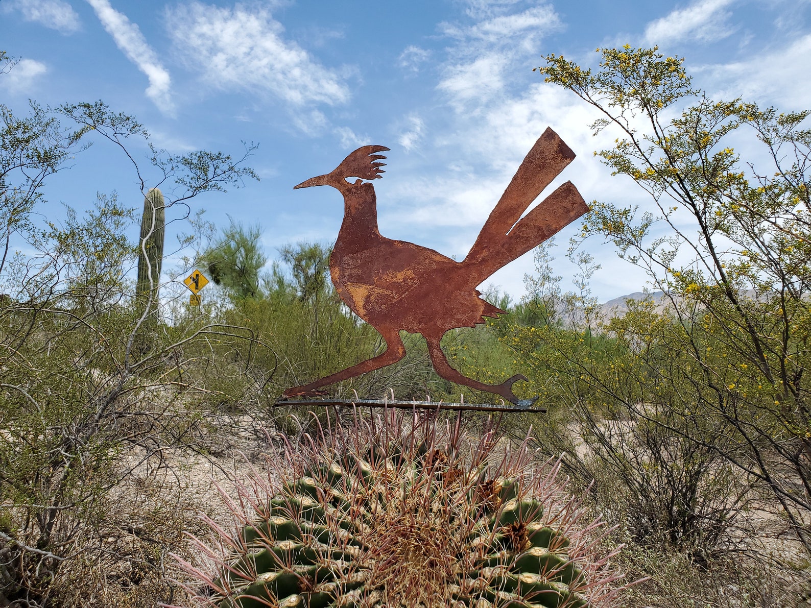 Metal Roadrunner / Yard Art / Handmade Sculpture / Southwest Desert ...